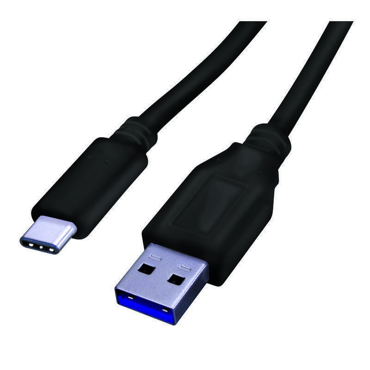 Fabcordz 3006949 3 ft. USB to Type C Charge & Sync Cable, Black ...