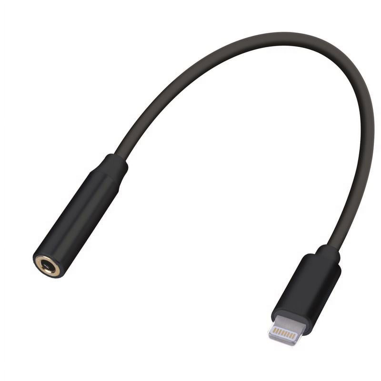 Fabcordz Black Adapter Lightning Audio Adapter For Universal - Walmart.com