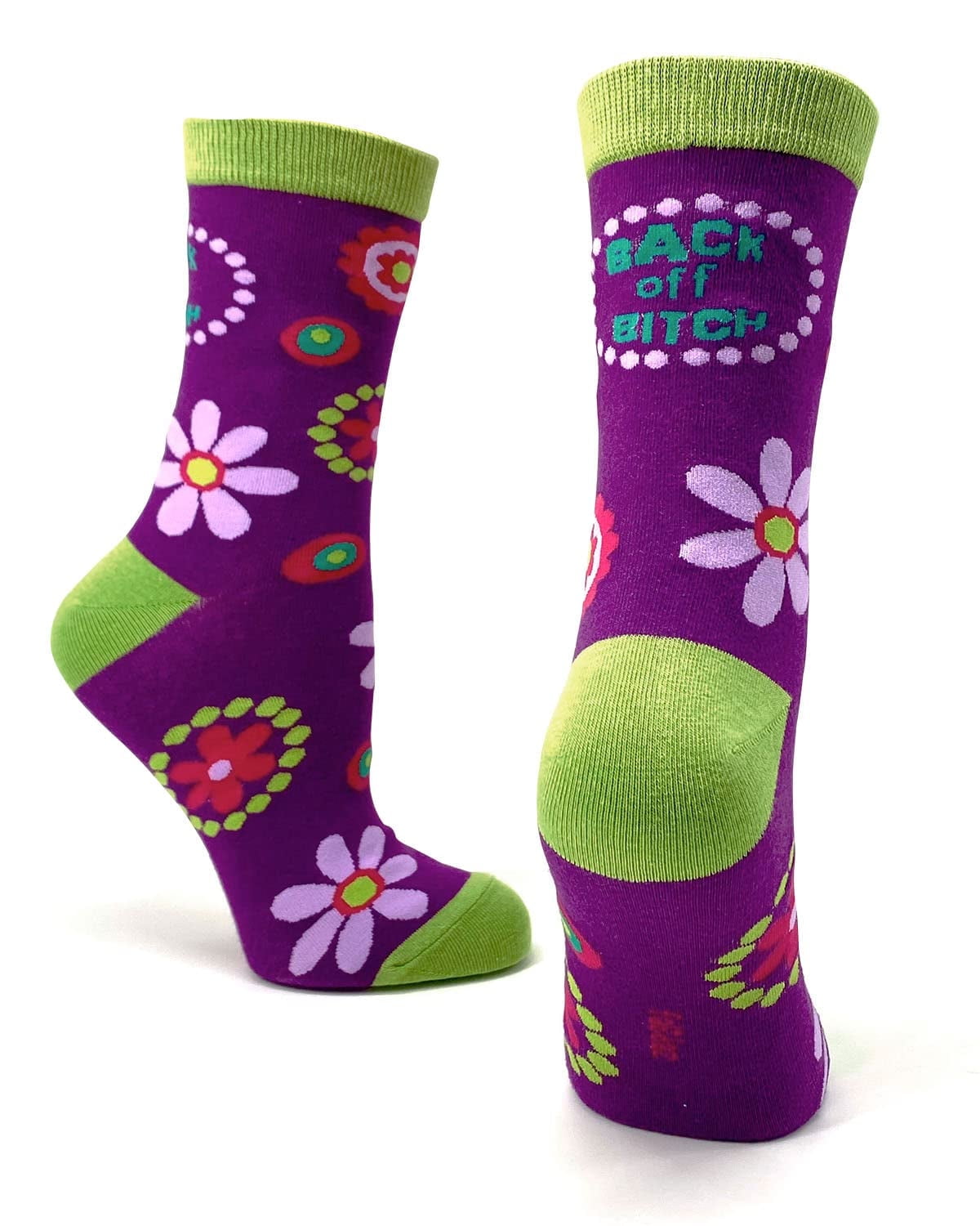 Fabdaz Back Off B-tch Funny Sarcastic Socks for Women - Walmart.com