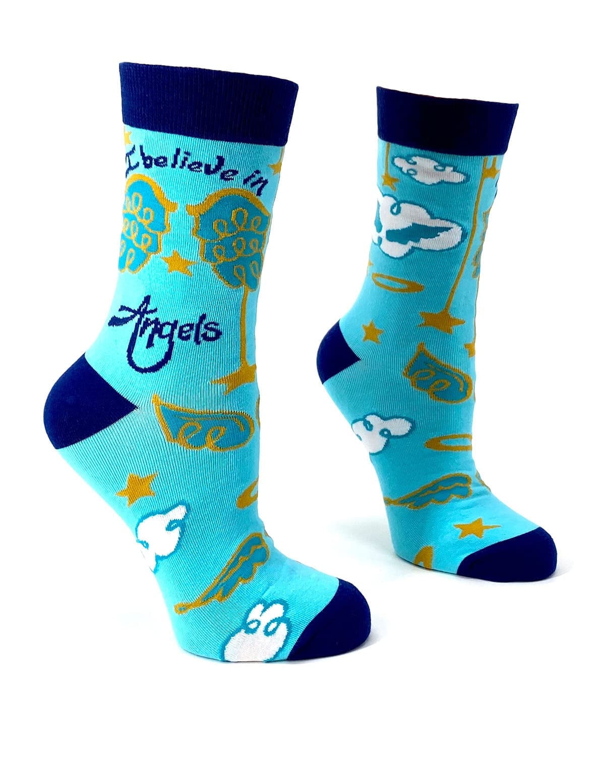 Fabdaz I Believe In Angels Women's Crew Socks - Walmart.com