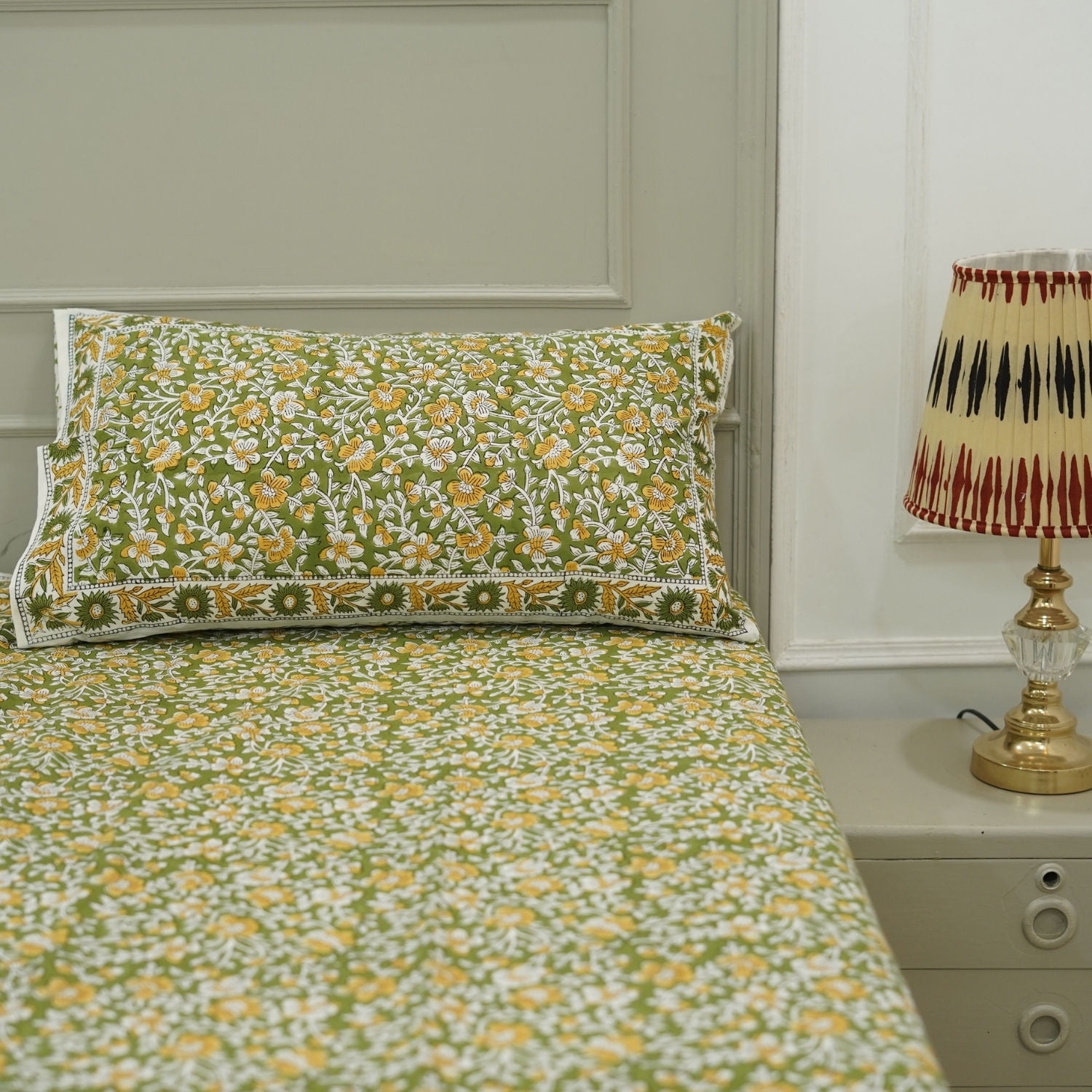 Fabdivine 90x82 Inch Elegant Handcraft Boho Floral Print 100% Cotton ...