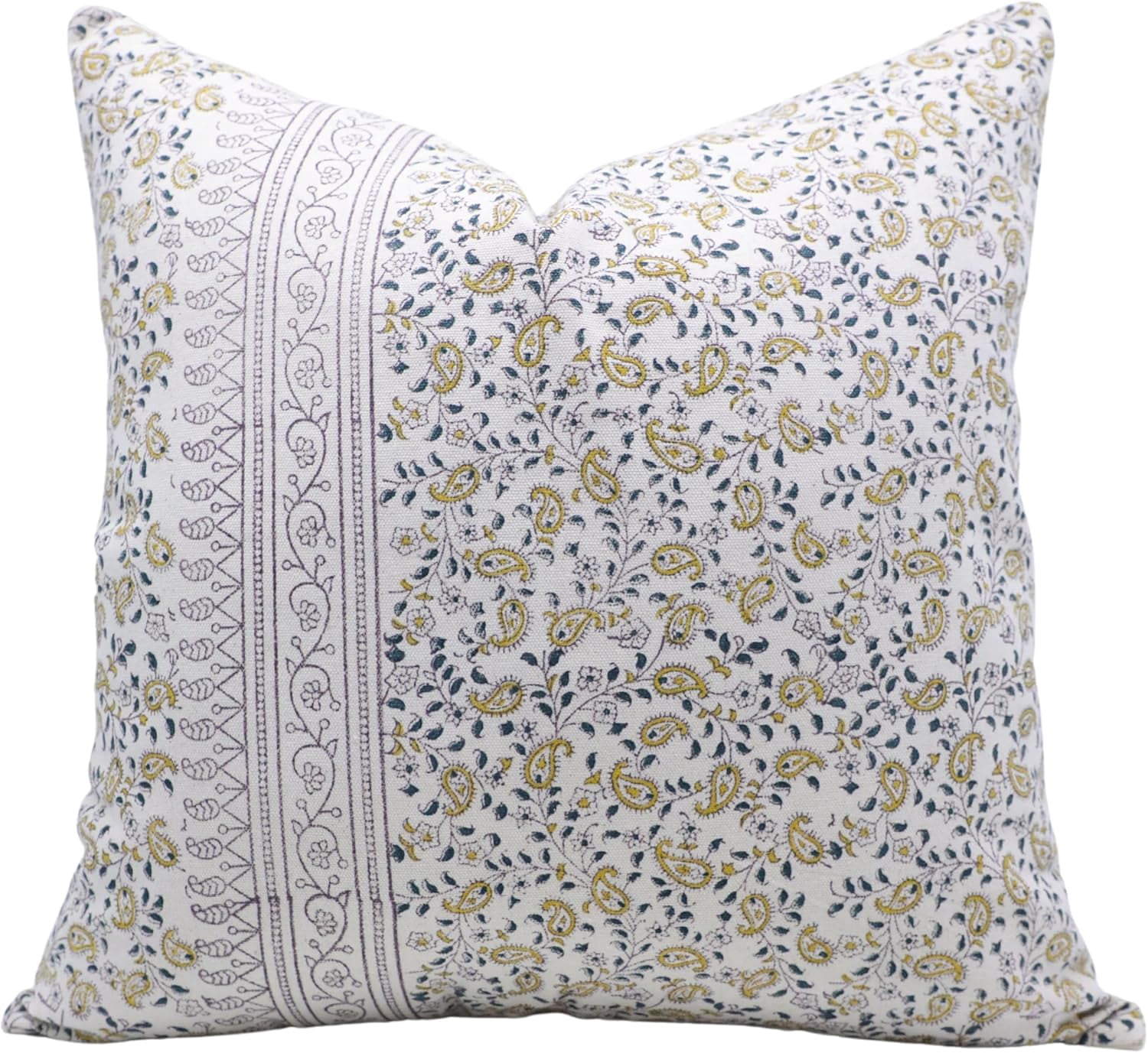 Fabdivine Decorative Hand Block Print Duck Canvas Pillow Covers, 16X16 ...
