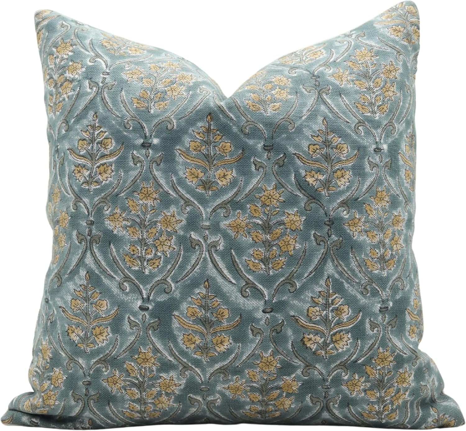 Fabdivine Hand Block Printed Off-White linen Cushion Covers, 12X20 ...