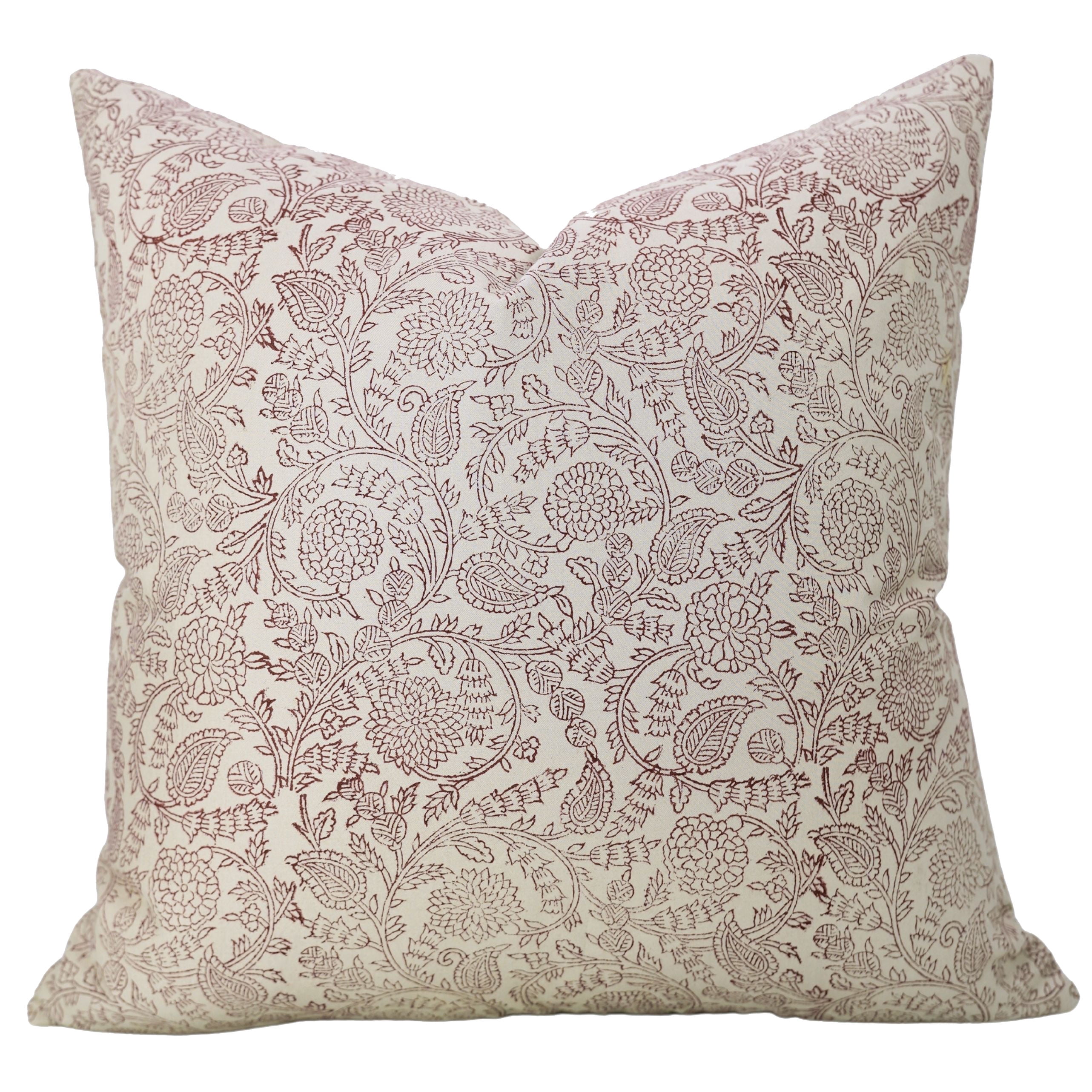 Fabdivine Satin Cotton Block Print 22"X22" Decorative Throw Cover ...