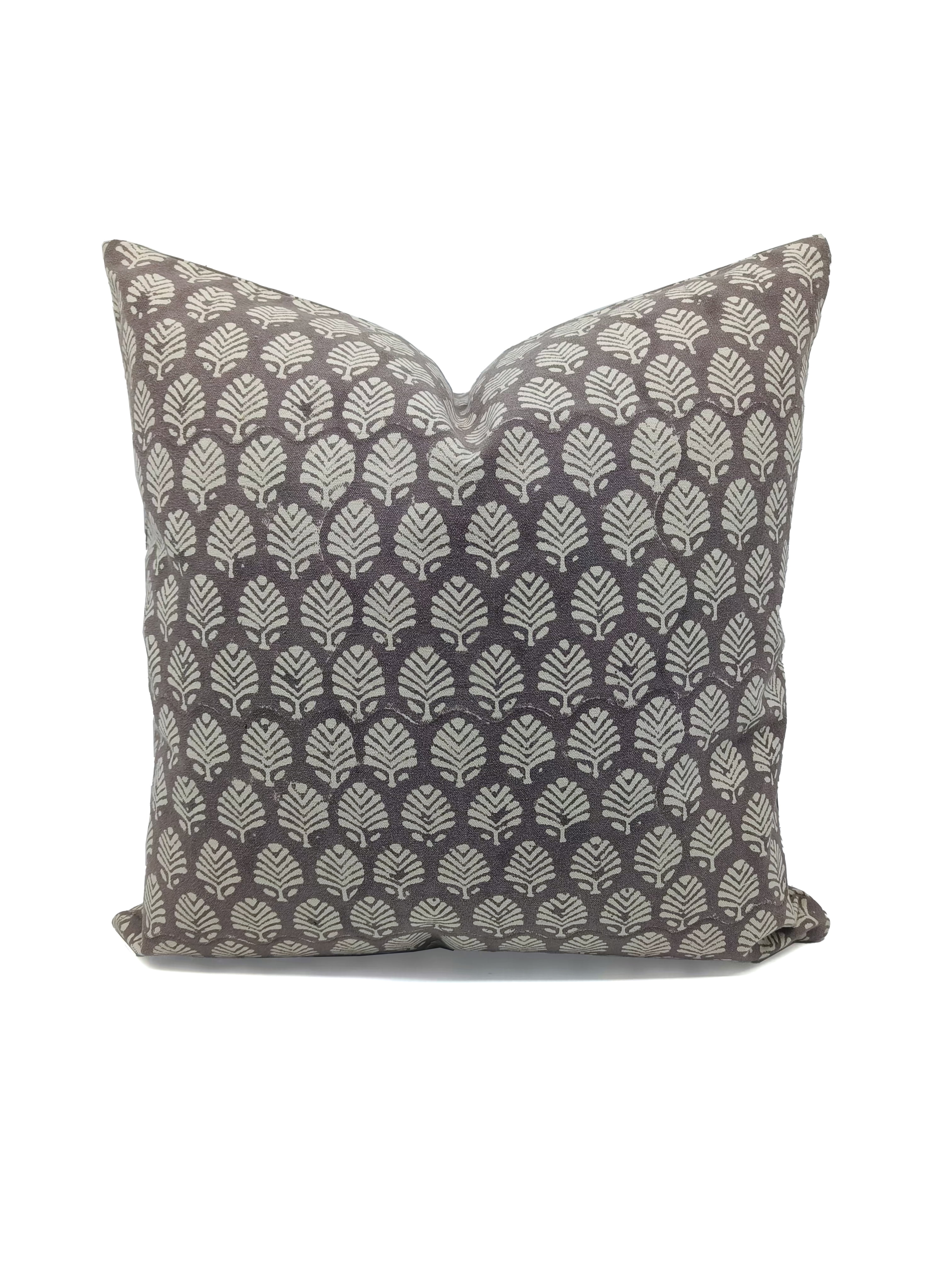 Fabdivine Thick Linen Hand Block Print Farmhouse Throw Cushion Cover ...