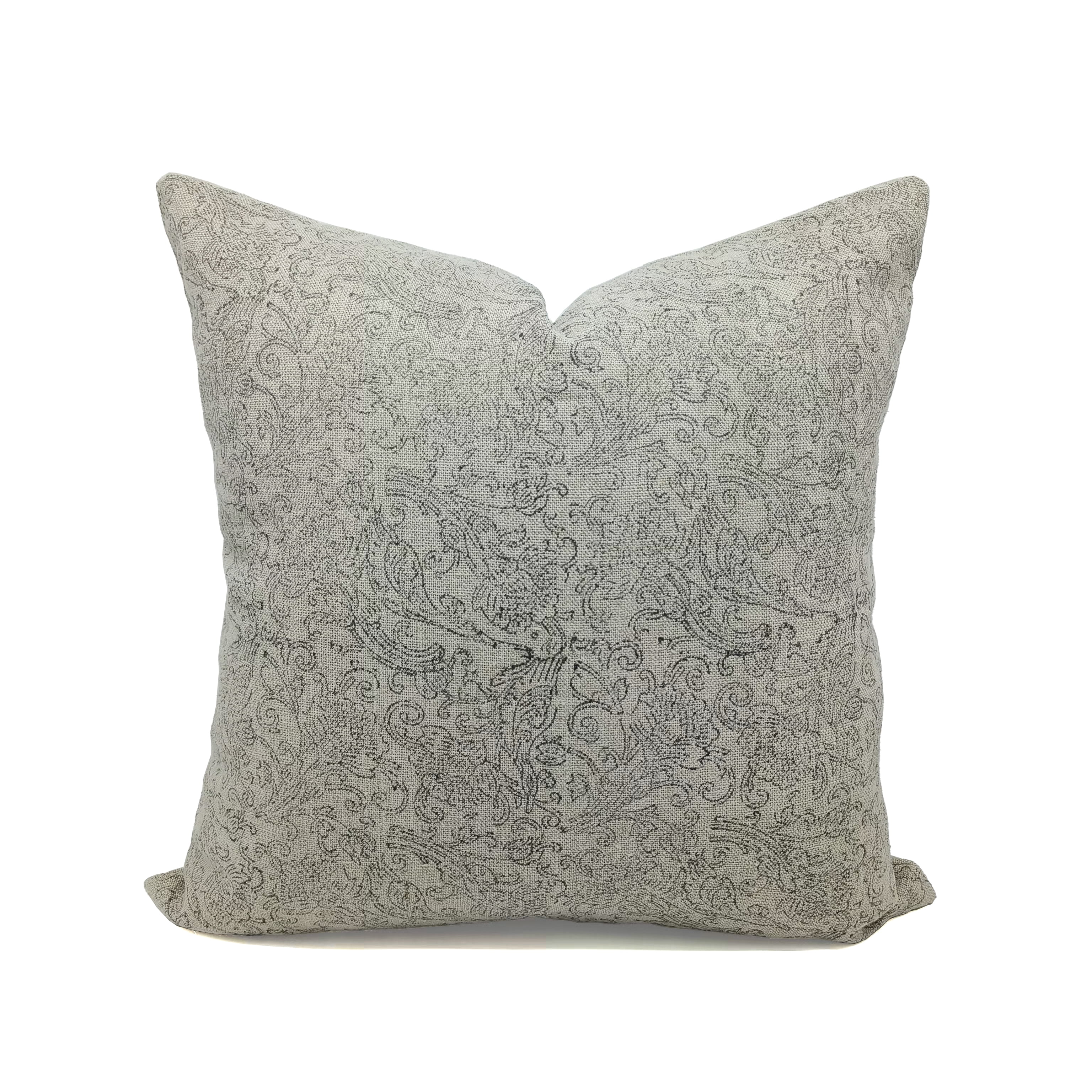 Fabdivine Thick Linen Hand Block Print Farmhouse Throw Cushion Cover ...