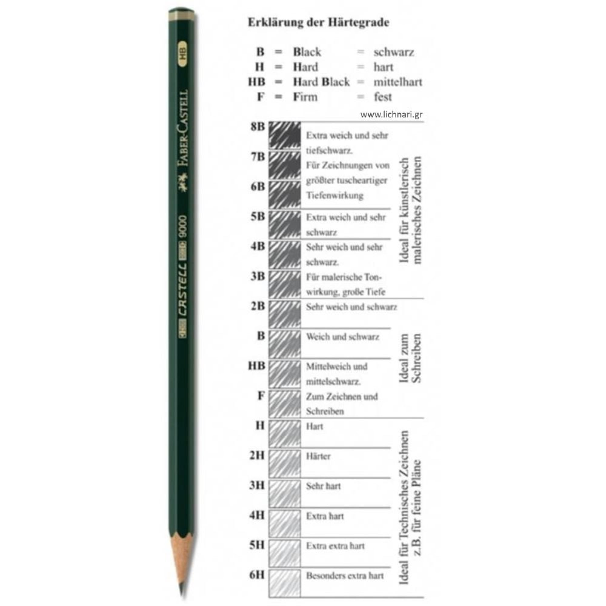 Faber-Castell 9000 Graphite Pencils Box of 12 - 6B - Walmart.com