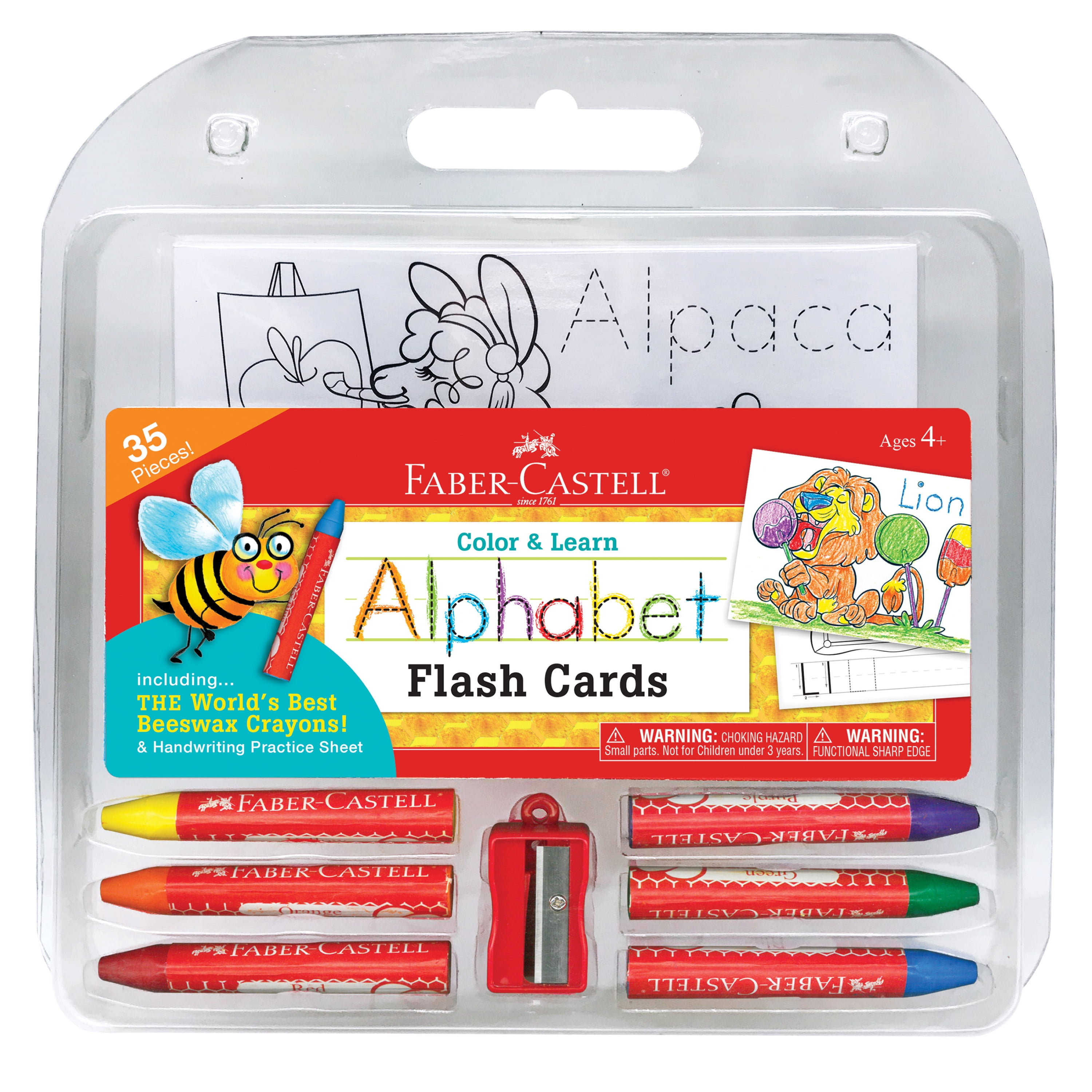 Faber-Castell Alphabet Flash Cards Coloring Child Art & Craft Kit for ...