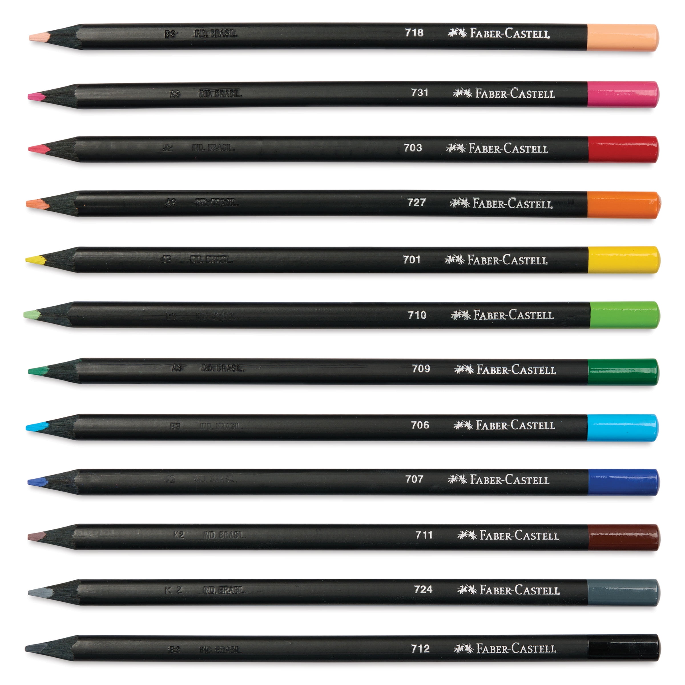 Faber-Castell Black Edition Colored Pencils - Assorted Colors, Set of ...