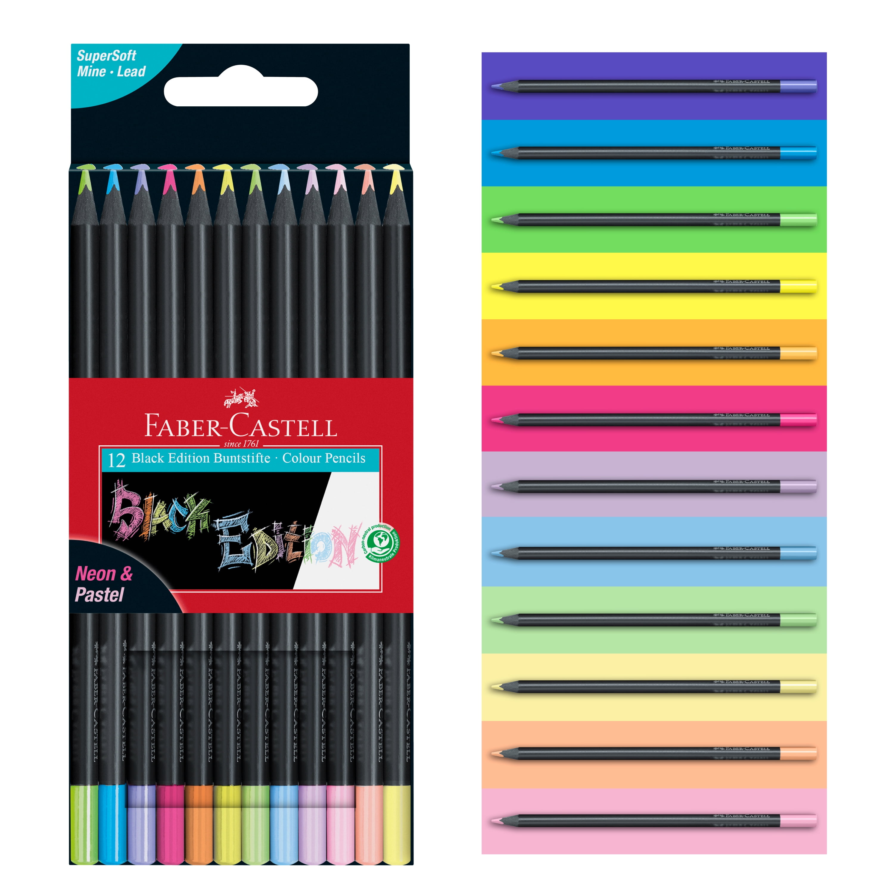 COLOR PENCILS BLACK EDITION NEON + PASTEL - Walmart.com