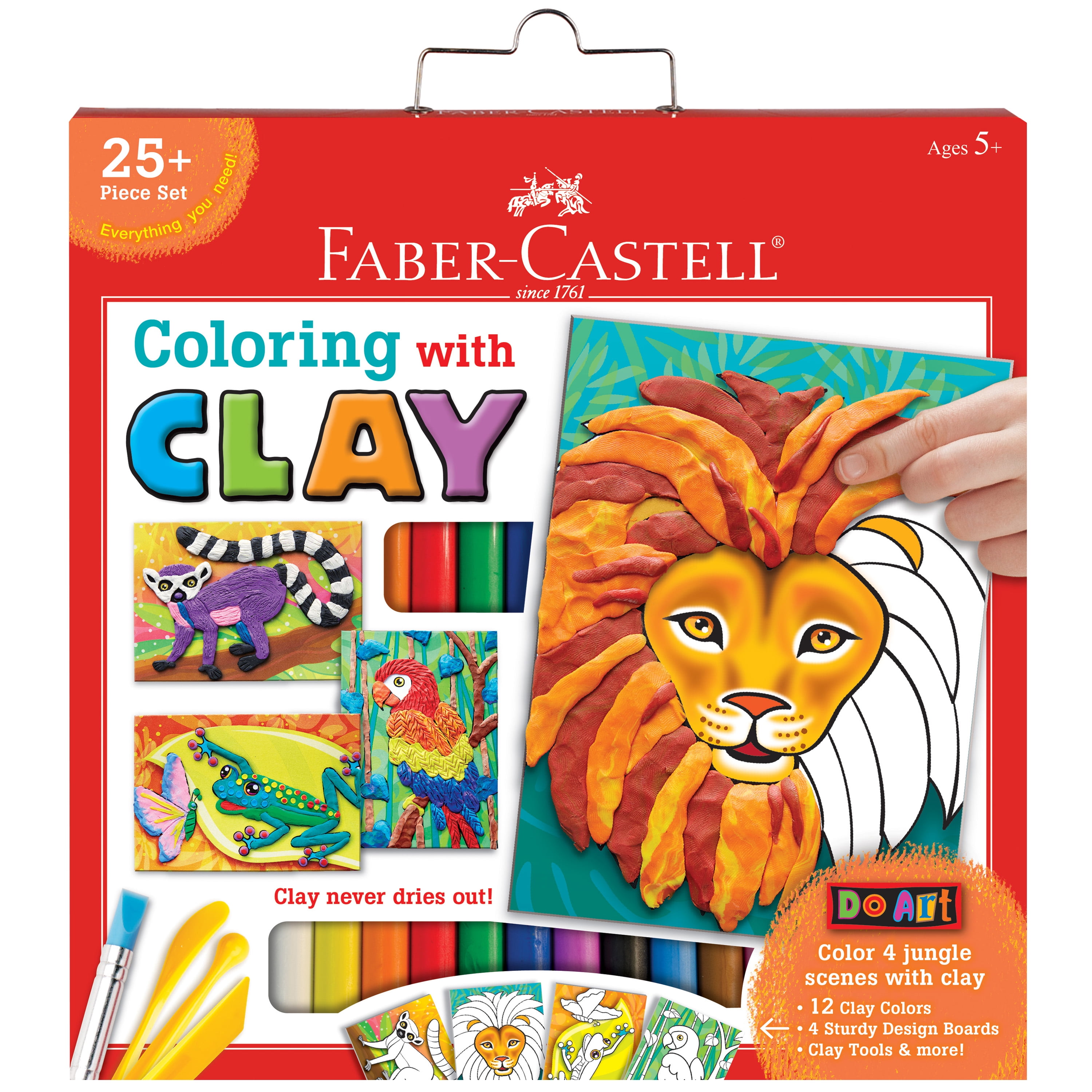 Faber-Castell Do Art Coloring with Clay – Modeling Clay Art for Kids ...