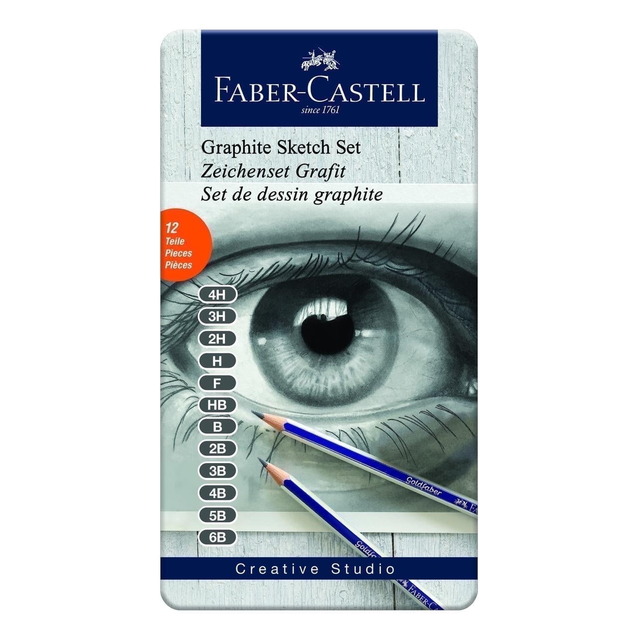 Faber-Castell Goldfaber Graphite Pencils: 12 Count, Drawing Pencils and ...