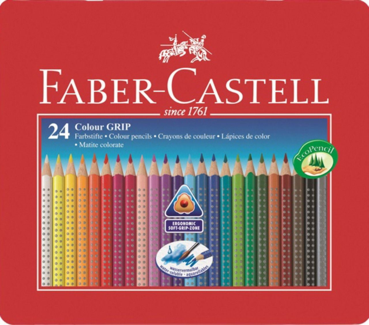 Faber Castell Grip Colouring Pencils Tin - Walmart.com