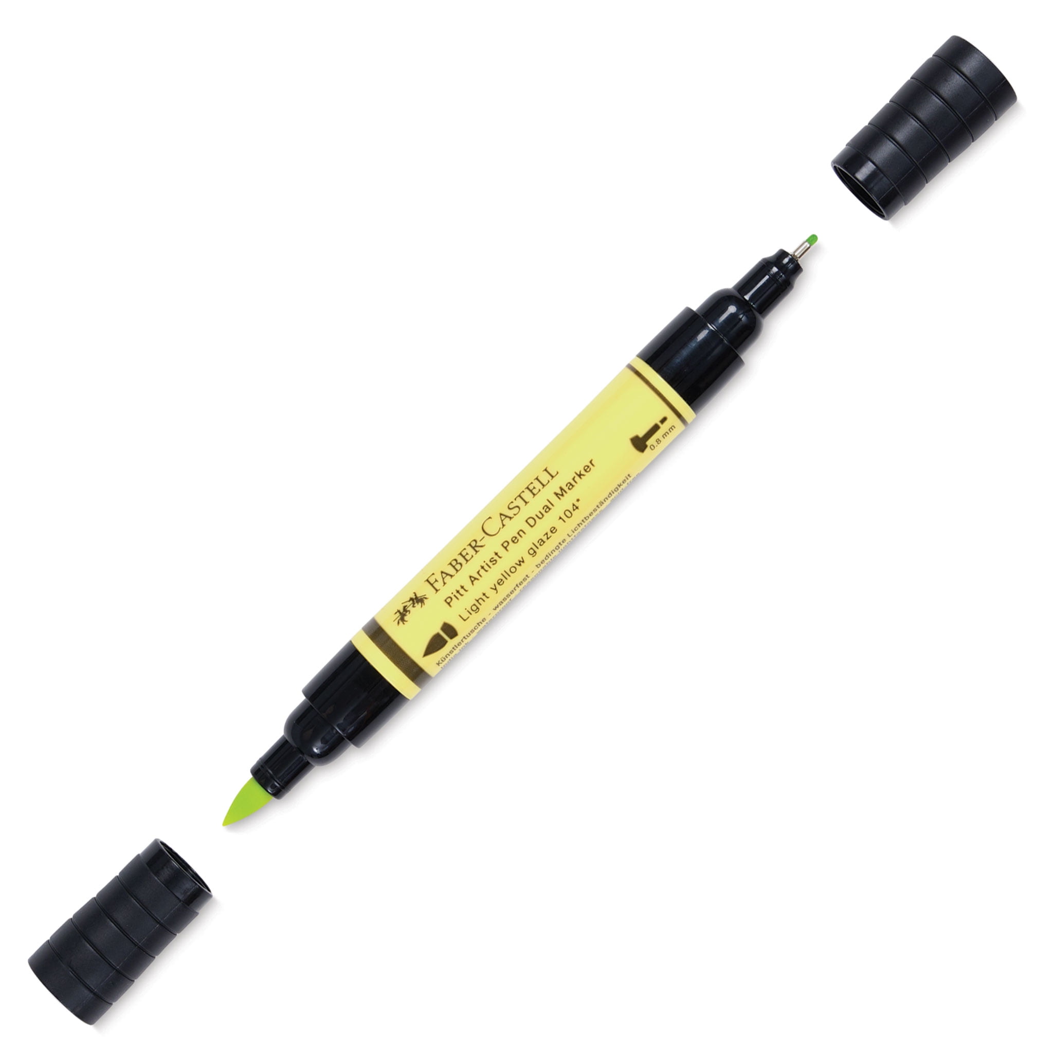Faber-Castell Pitt Artist Pen Dual Tip Marker - Light Yellow Glaze 104 ...