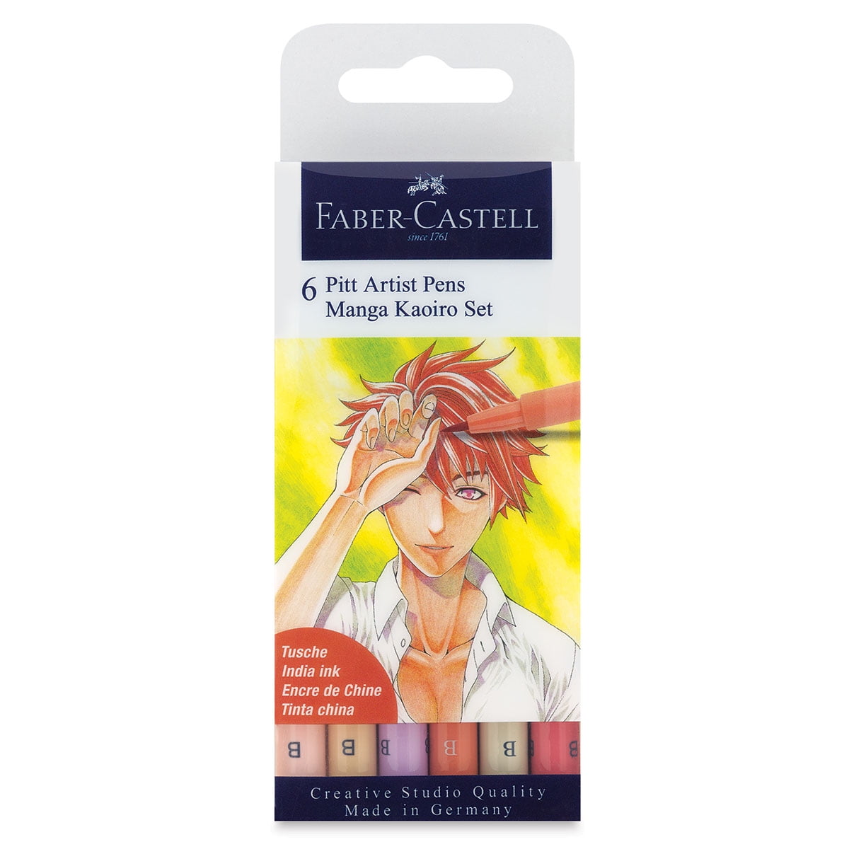Faber-Castell Pitt Artist Pens Manga Set - Kaorio, Set of 6 - Walmart.com