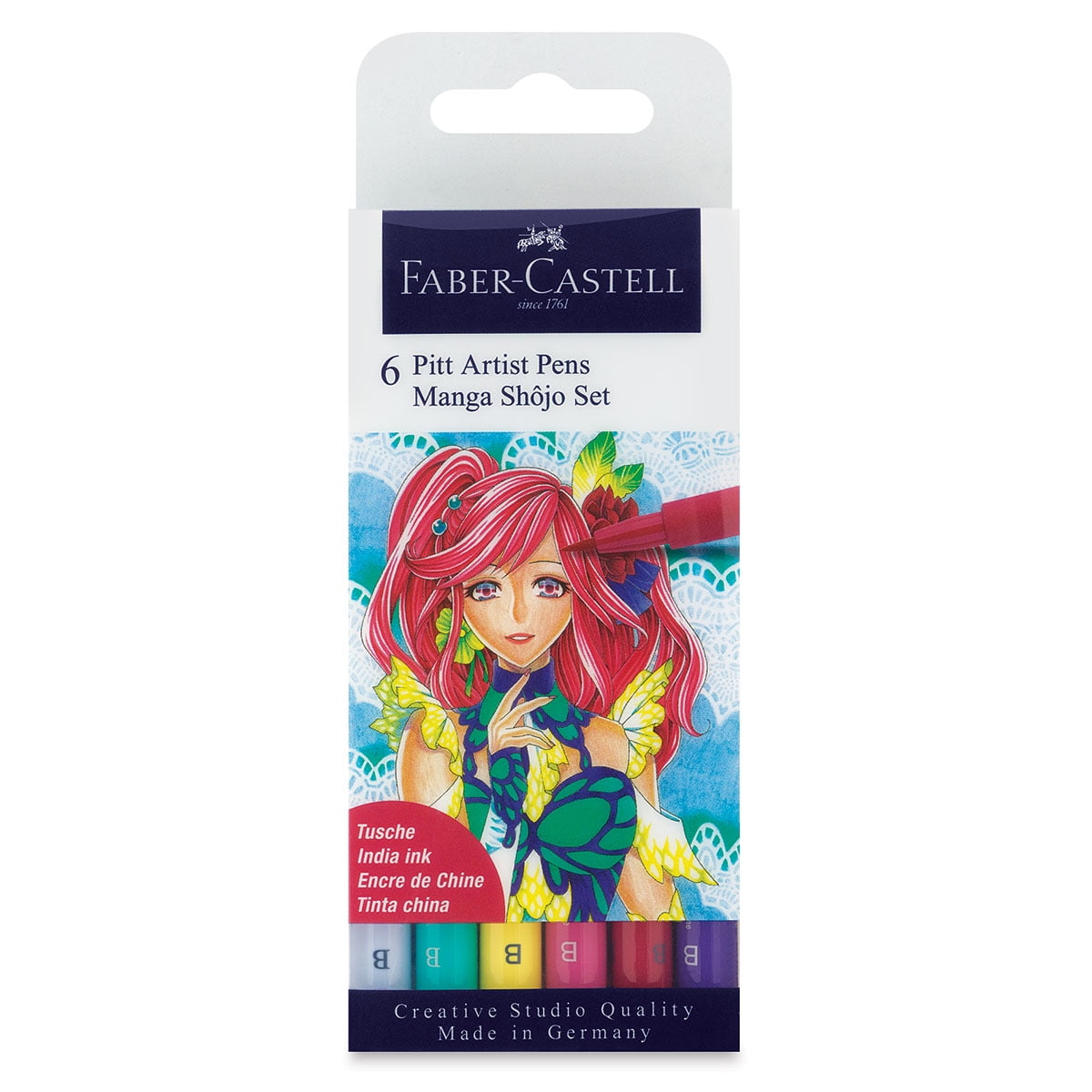 Pigma Micron Pens Faber-Castell Pitt Artist Pen Manga Drawing Kit - 4 ...