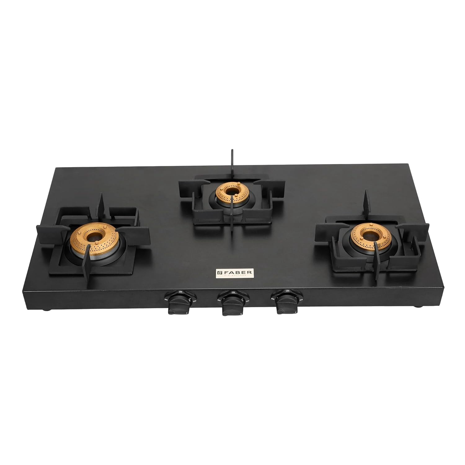 Faber Roma 3 Burner Gas Stove 20mm MS Frame Body with Diamond Coated ...