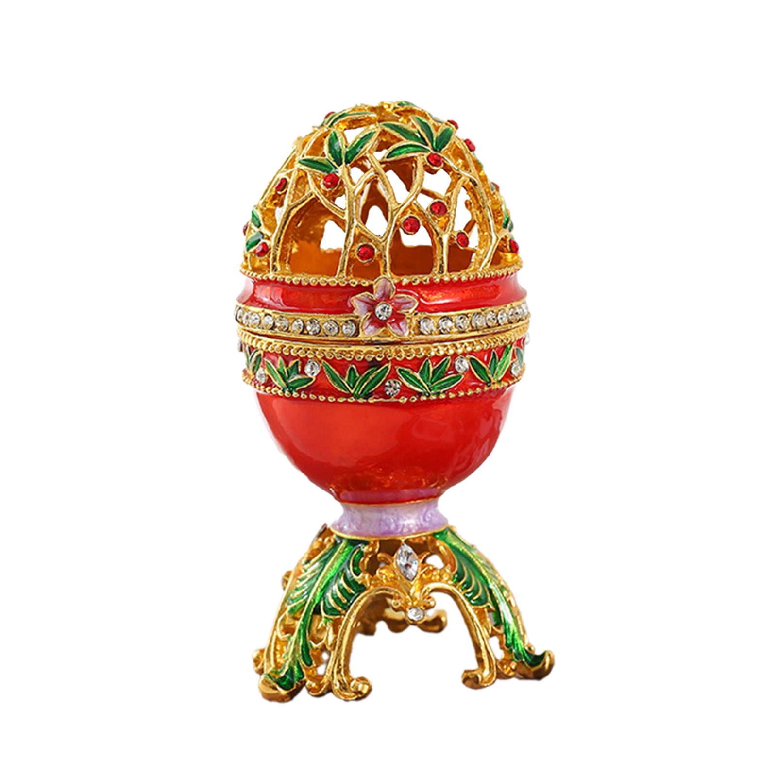 Faberge Egg,Decorative Eggs,Cute Trinkets,Hand-Painted Flower Faberge ...