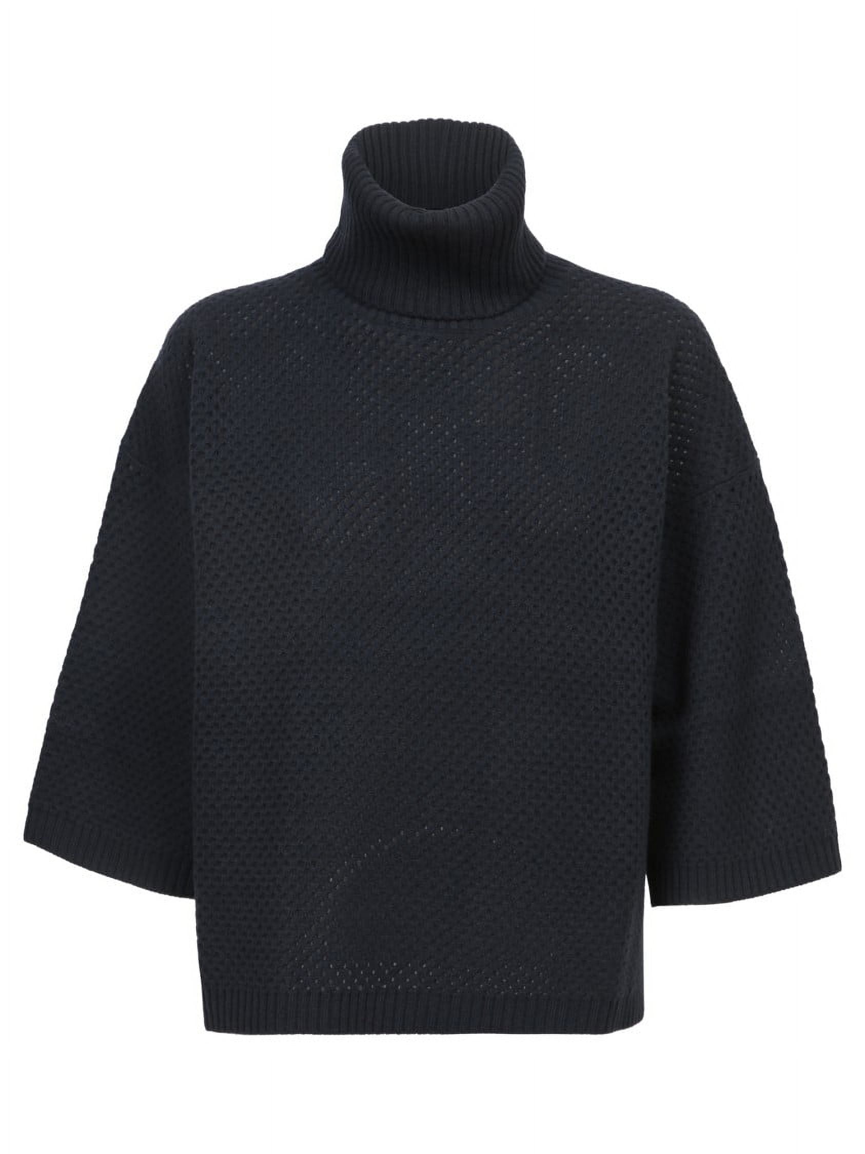 Fabiana Filippi Female Luxurious Turtleneck Sweater With Textured Knit ...