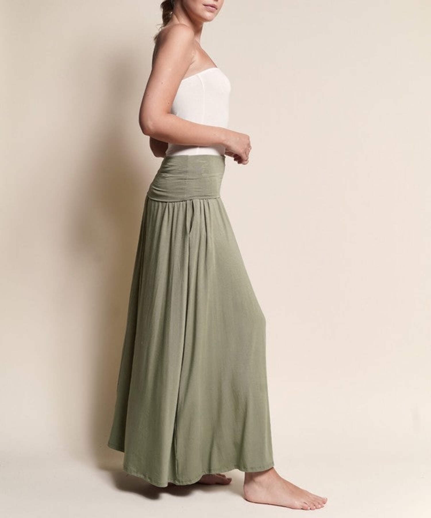 Fabina Organic Bamboo Maxi Skirt - Walmart.com