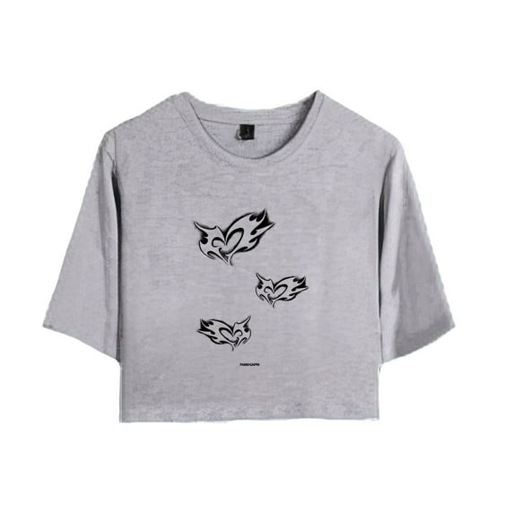 Fabio Capri Fantastic Merch Summer Short-Sleeved Navel Exposed T-shirt ...