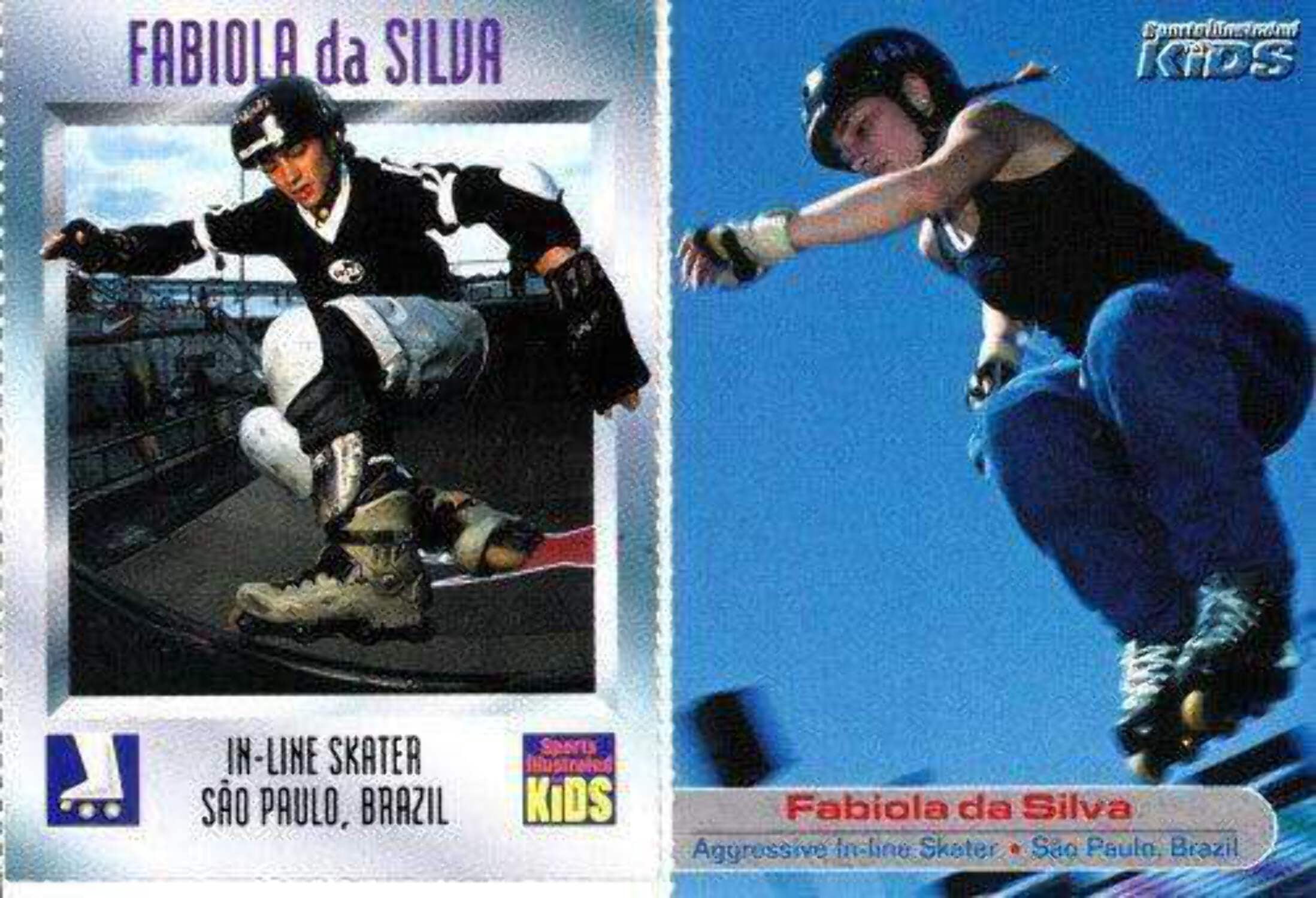 Fabiola Da Silva 1997 SI for Kids Vert Skater RC 2001 card - Walmart.com