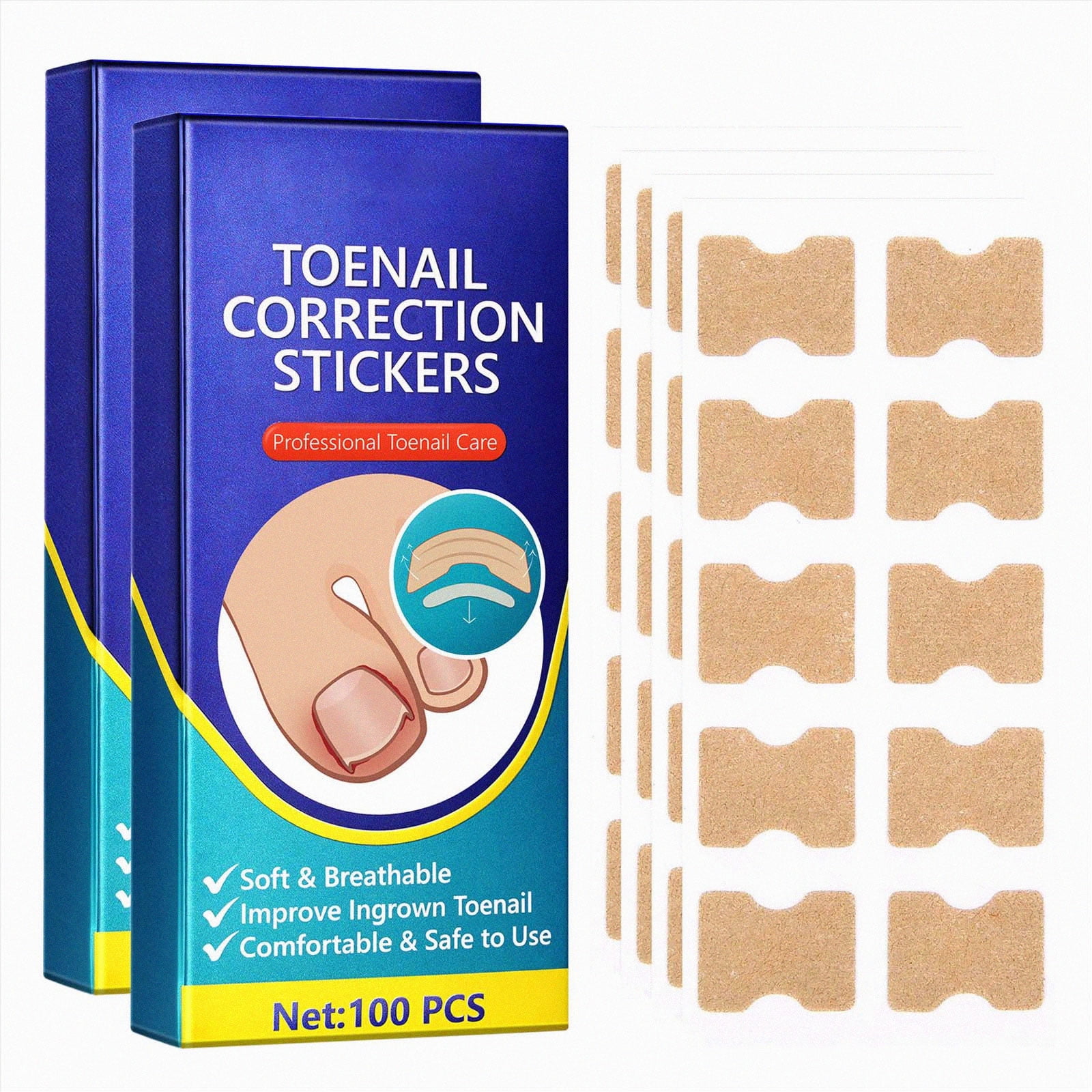 Fabiurt 100pcs x 2 Nail Care Gently Soften The Stratum Corneum Of ...