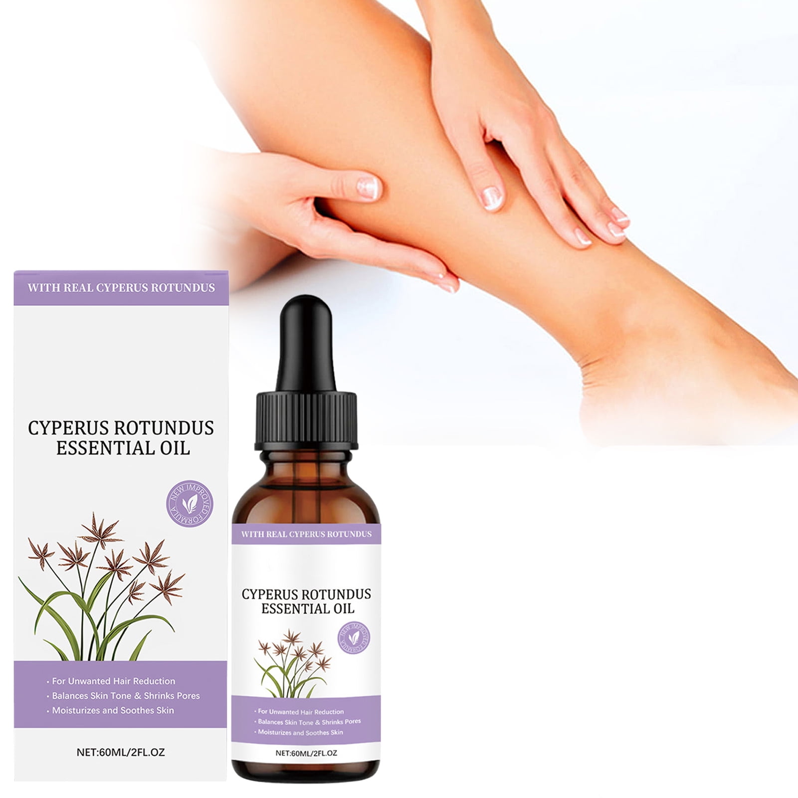 Fabiurt 1Pcs Cyprus Rotundus Oil for Hair Removal, Cyperus Rotundus Oil, Cyperus Oil Natural ...