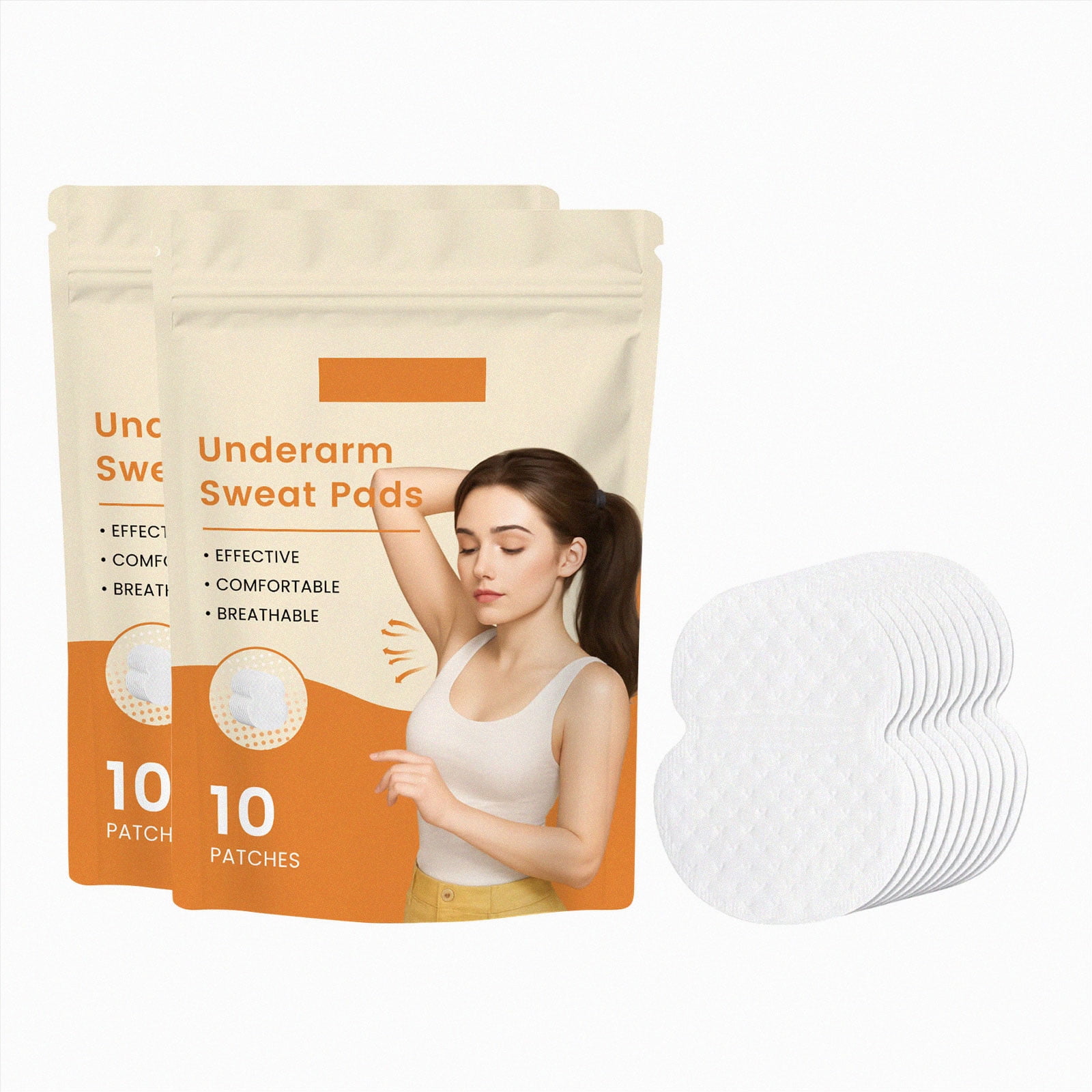 Fabiurt Armpit Sweat Pads ,[20 Pack] Disposable Underarm Sweat Pads for ...