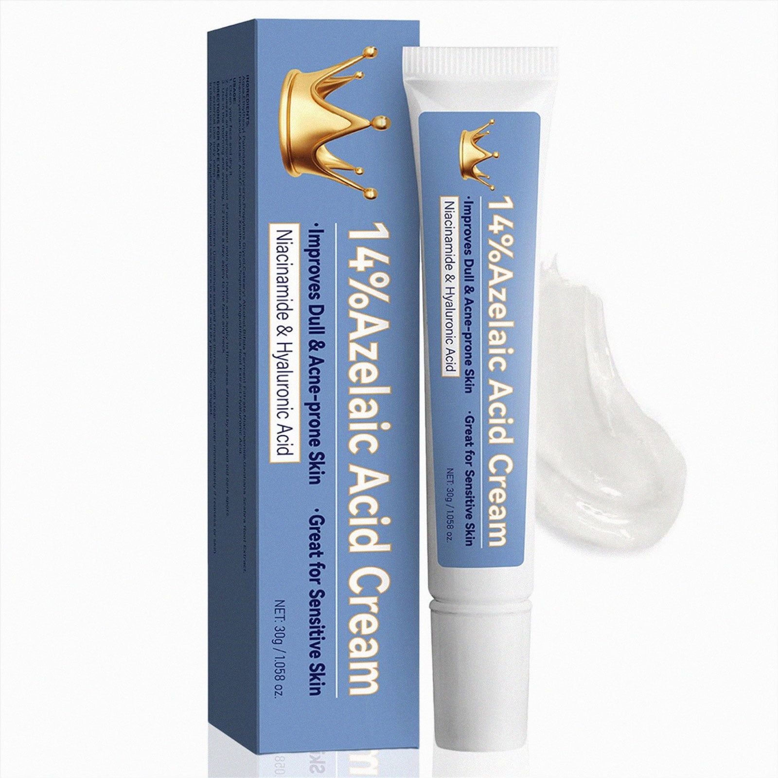 Fabiurt Azzelaic Accid 14% Acne Cream for Redness Relief, Dark Spots ...