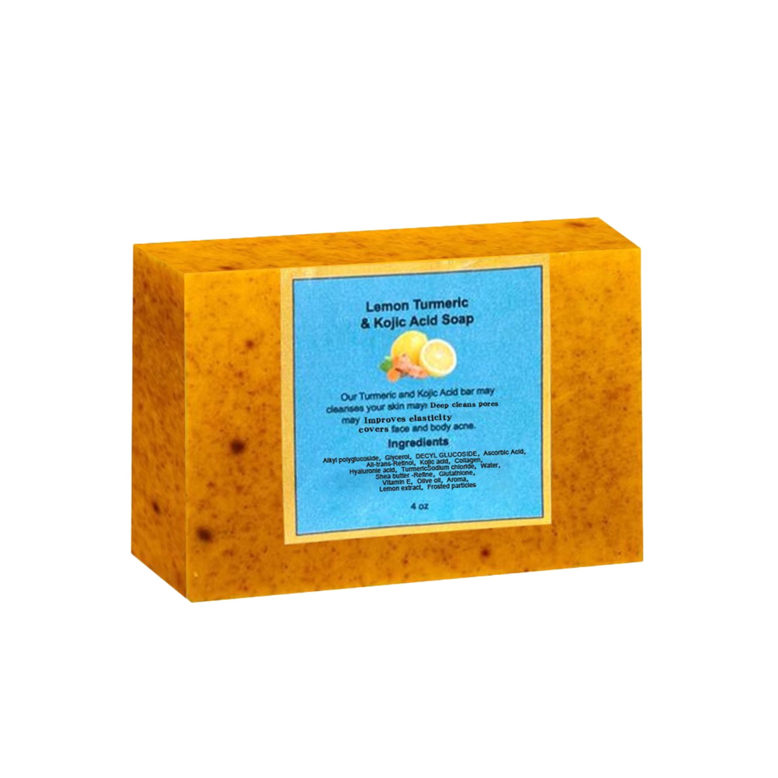 Fabiurt Brightening Lemon & Turmeric Kojic Acid Soap with Vitamin C ...