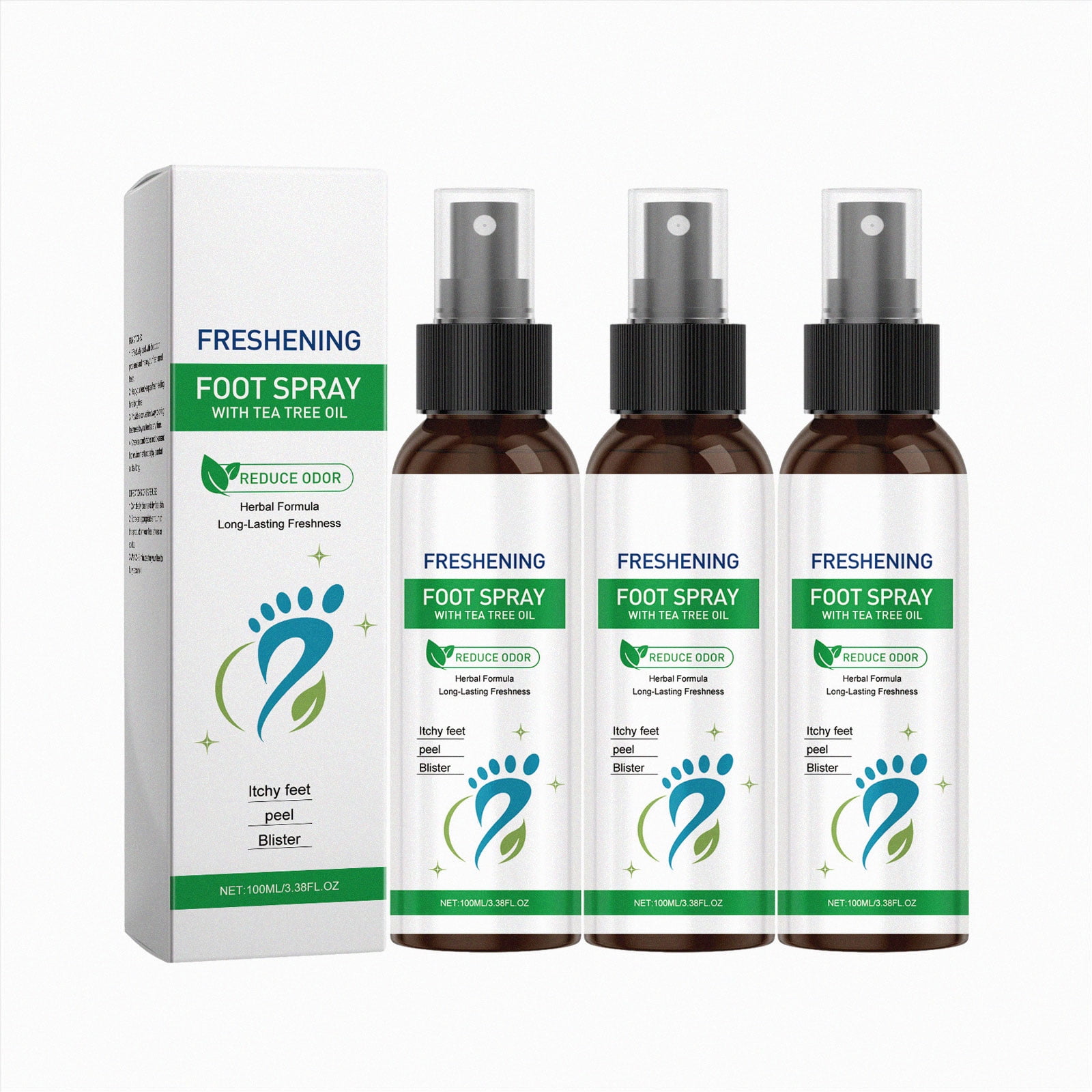 Fabiurt Foot Sanitizer Spray with Tea Tree Oil, Tea Tree Oil Spray for ...