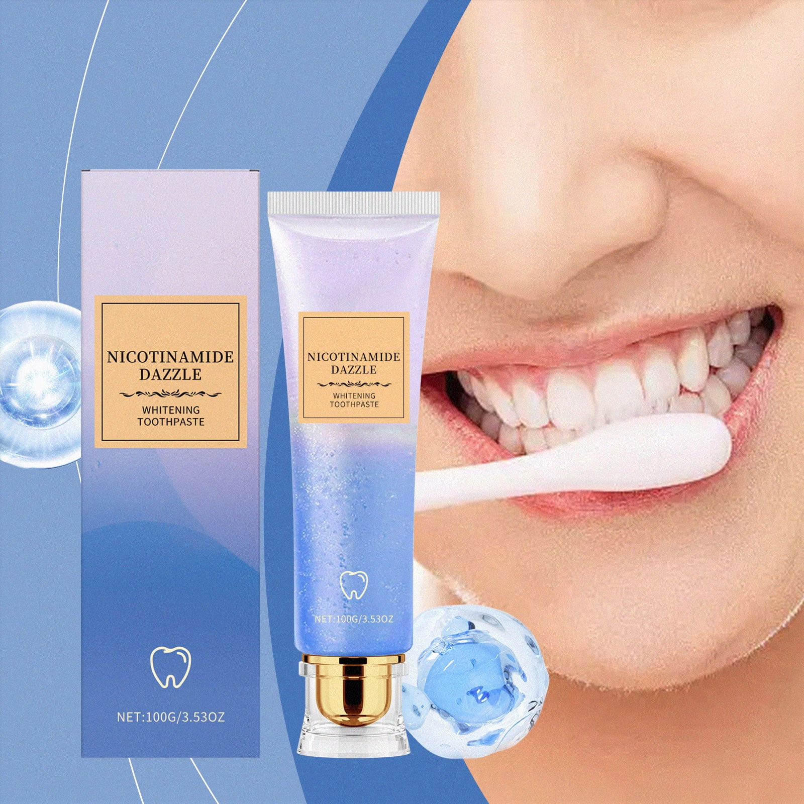 Fabiurt Niacinamide Whitening Intensive Toothpaste,Remove Tooth Stains ...