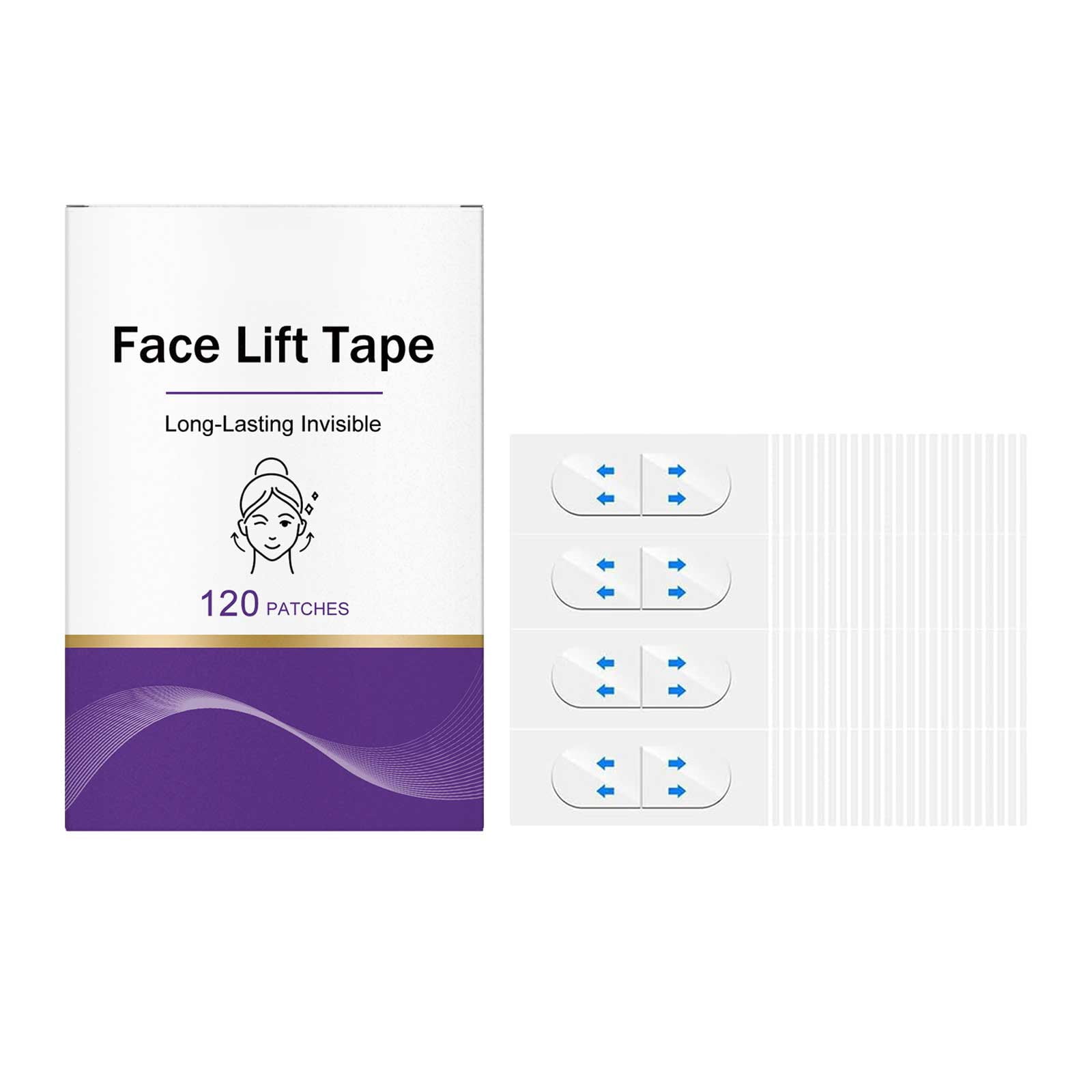 Fabiurt Pack Of 120 Face Lifting Tape Face Tape Lifting Face Facelift ...