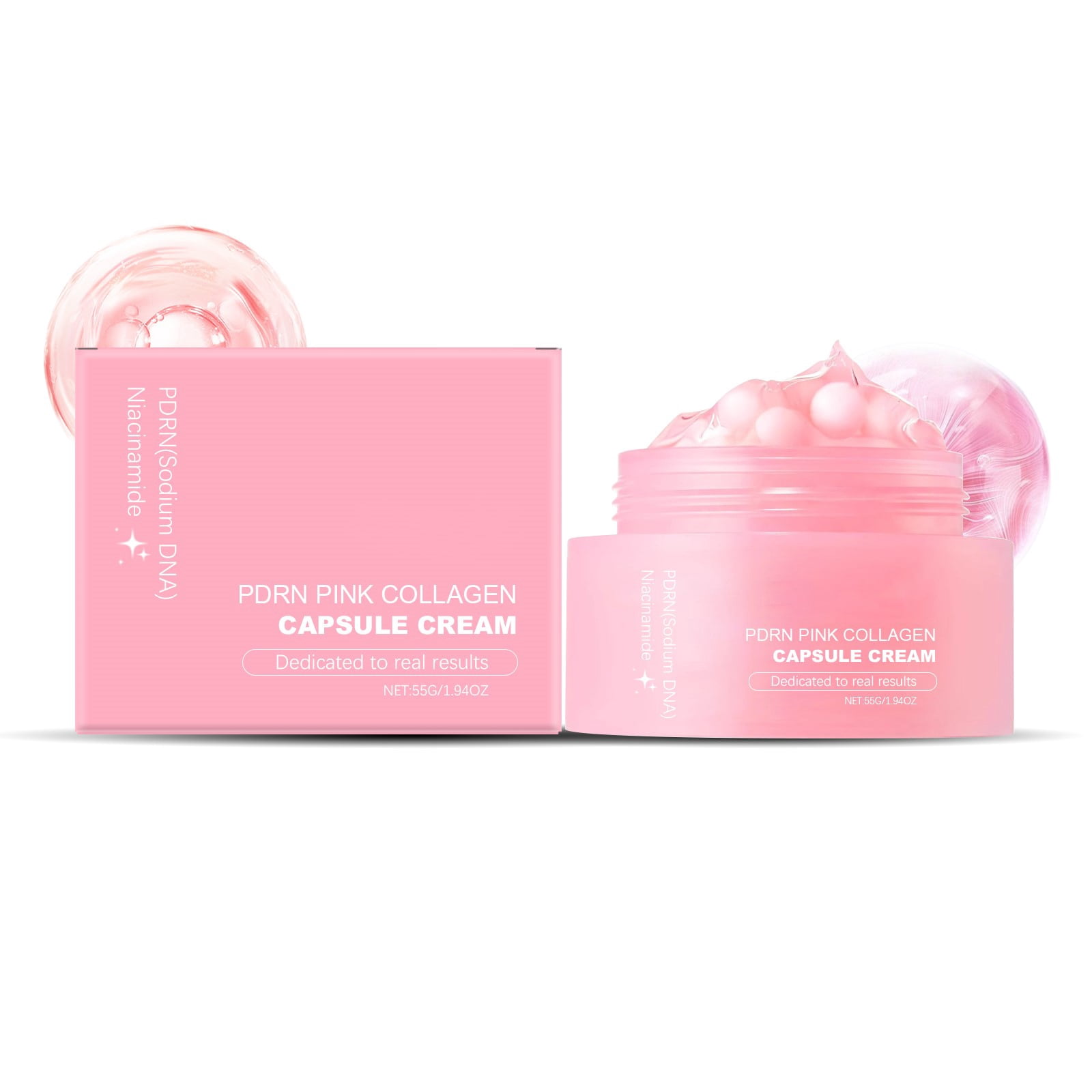 Fabiurt Pink Collagen Capsule Cream, Face Moisturizer with Niacinamide ...