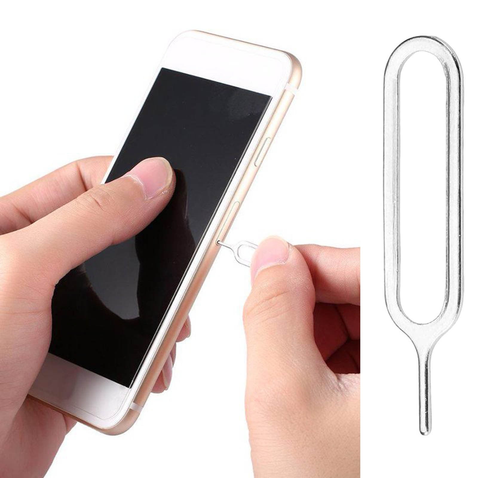Fabiurt SIM Card Tray Eject Tool Pin Key Needle For Smarphone,Silver ...