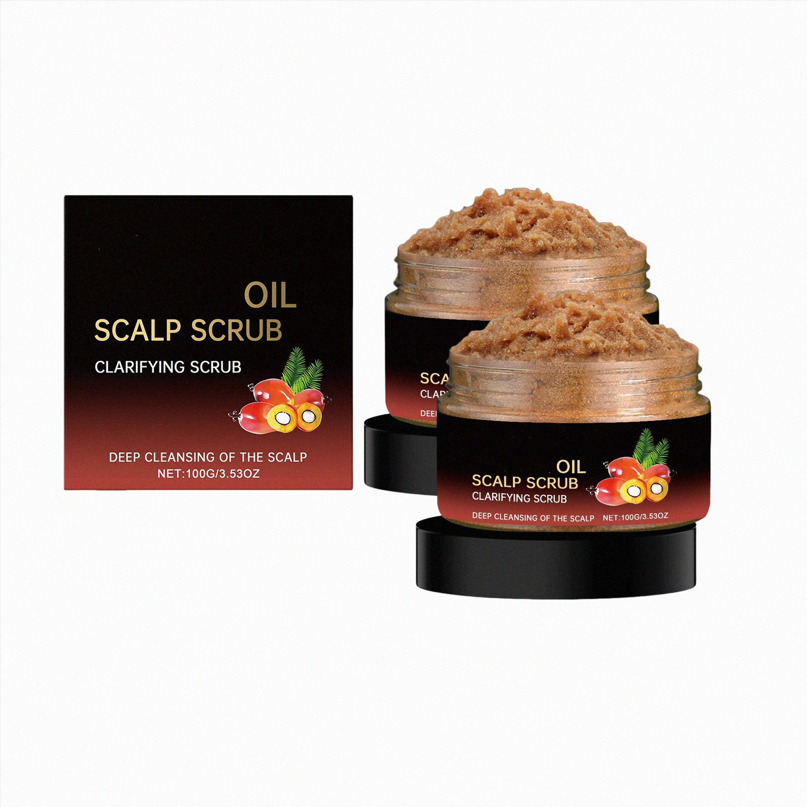 Fabiurt Scalp Exfoliator Scrub Shampoo 2-in-1 with Biotin | Deep ...