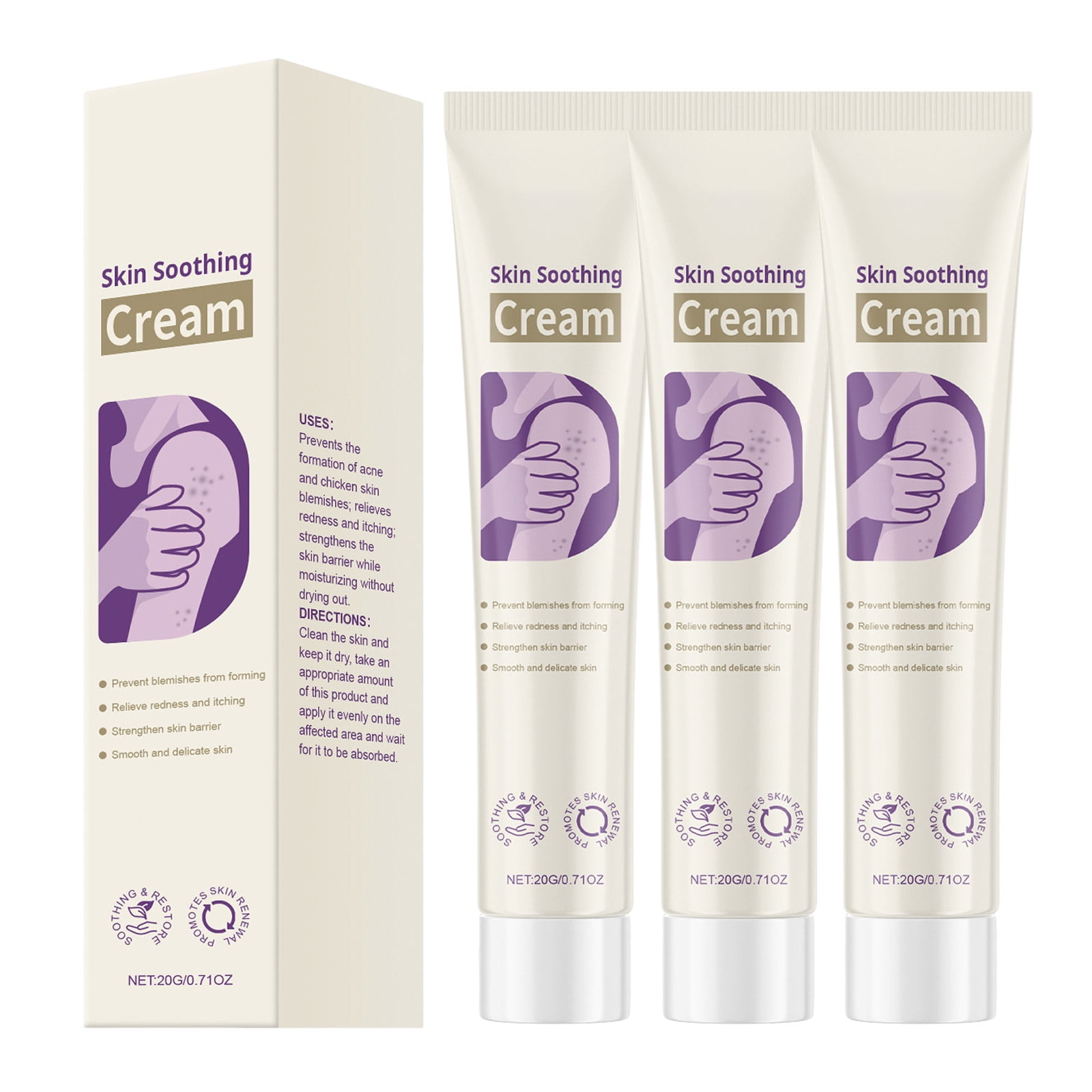 Fabiurt Skin Soothing Redness Soothing Crea Facial Rash Lotion To ...