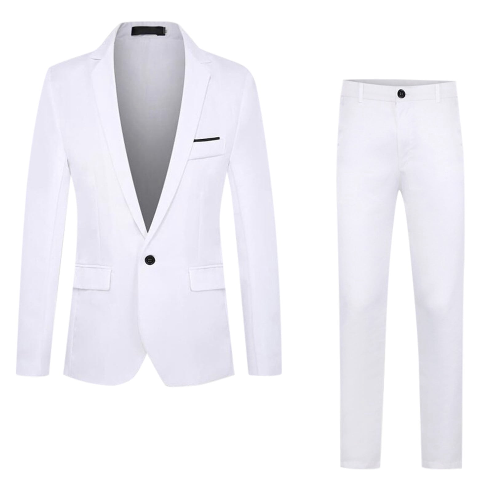 Fabiurt Suits Men's Business New And Fashion Slim Fit Color Classic ...