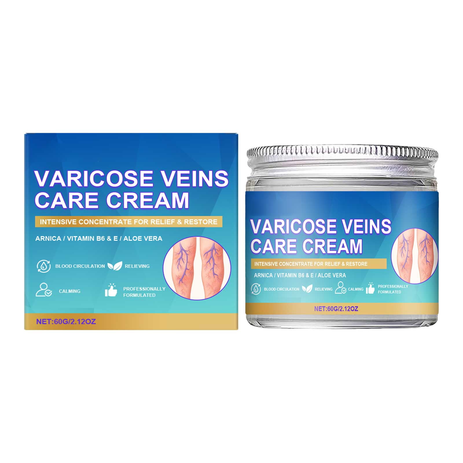 Fabiurt Varicose Vein Cream for Legs - Improves Blood Circulation ...