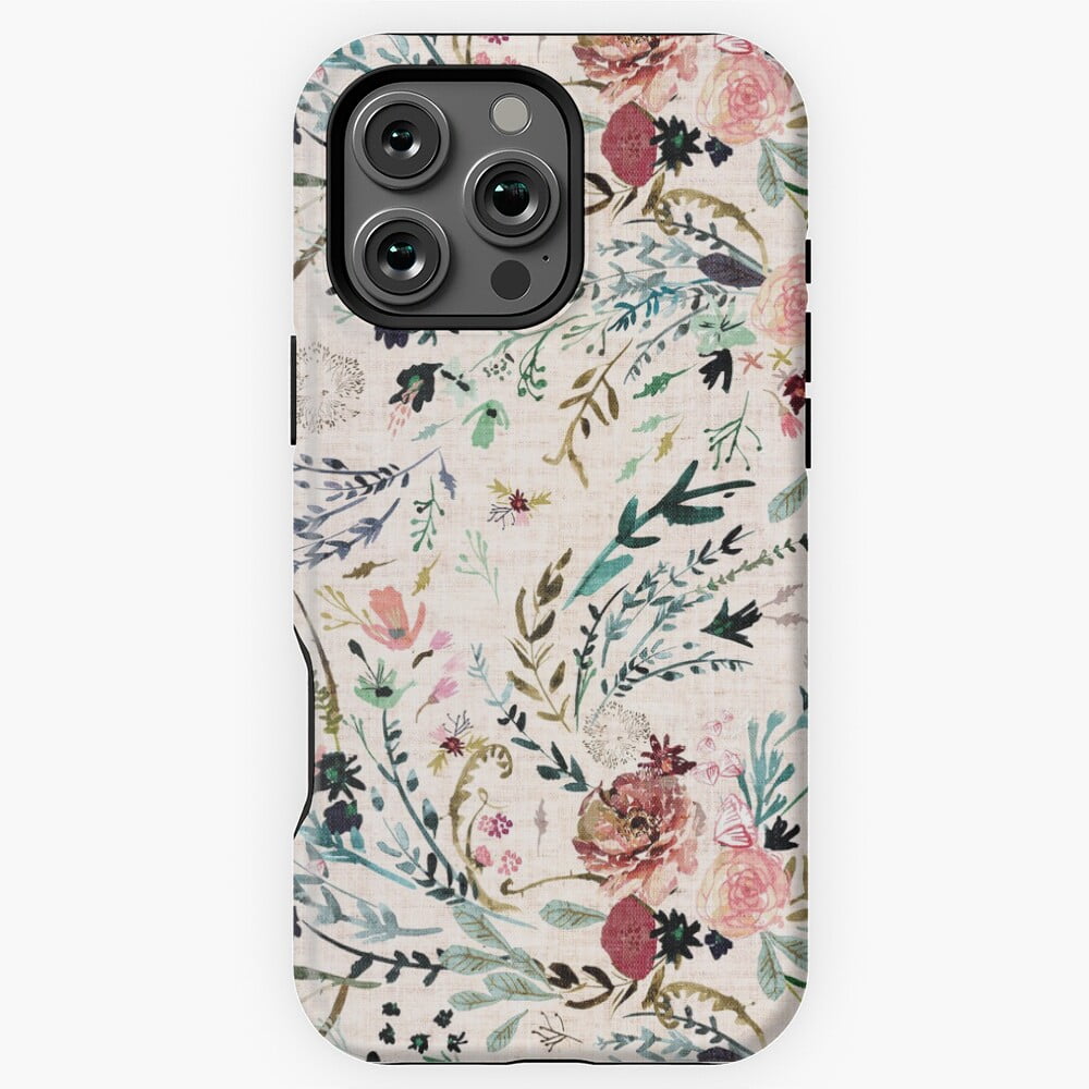 Fable Floral Cottagecore Phone Case for iPhone 16 15 14 13 12 11 Pro ...