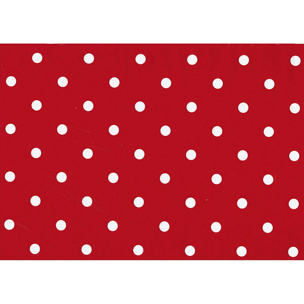 Fablon Polka Dot Red Adhesive Film Set of 2 Self Adhesive Vinyl Wall ...