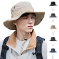 Fabrcox 2 Packs Bucket Hats for Men Women Outdoor Sun Protection Hat ...