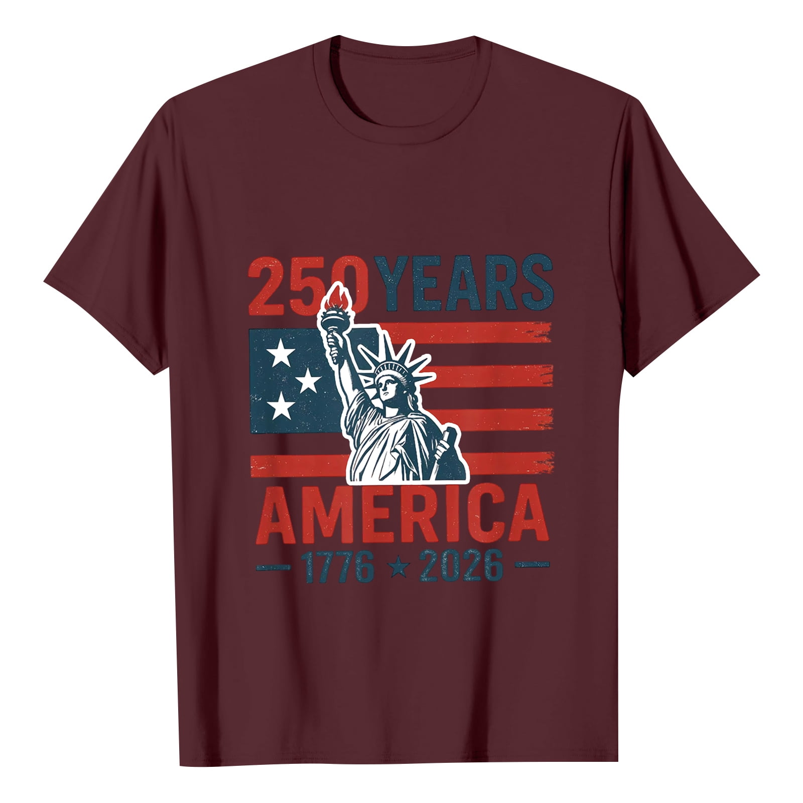 Fabrcox 250 Years America Shirt Independence Day 4th Of July Flag ...