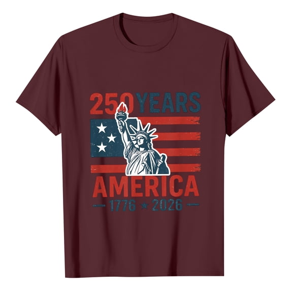 Fabrcox 250 Years America Shirt Independence Day 4th Of July Flag ...