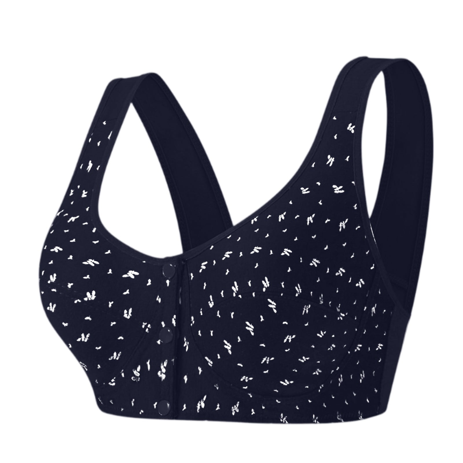 Fabrcox Bras for Women Push Up Pattern Printed Wireless Bra Snap ...