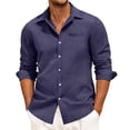 Fabrcox Button Down Mens Shirt Lightweight Breathable Men's Long Sleeve ...