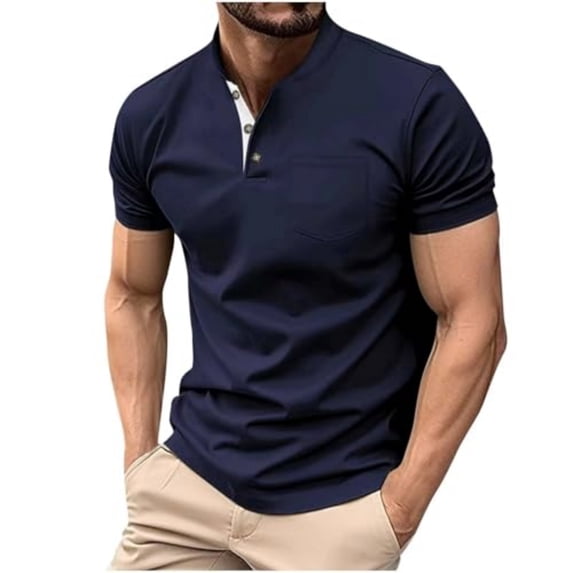 Fabrcox Henley Shirt Men Lightweight Short Sleeve Breathable T Shirt ...