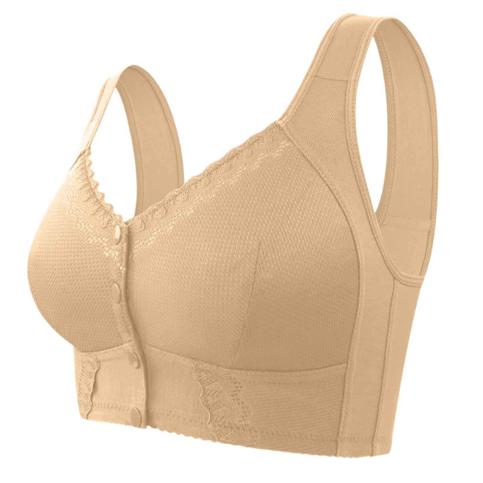Fabrcox No Underwire Bralettes for Women Full Coverage Wire Free Bra ...