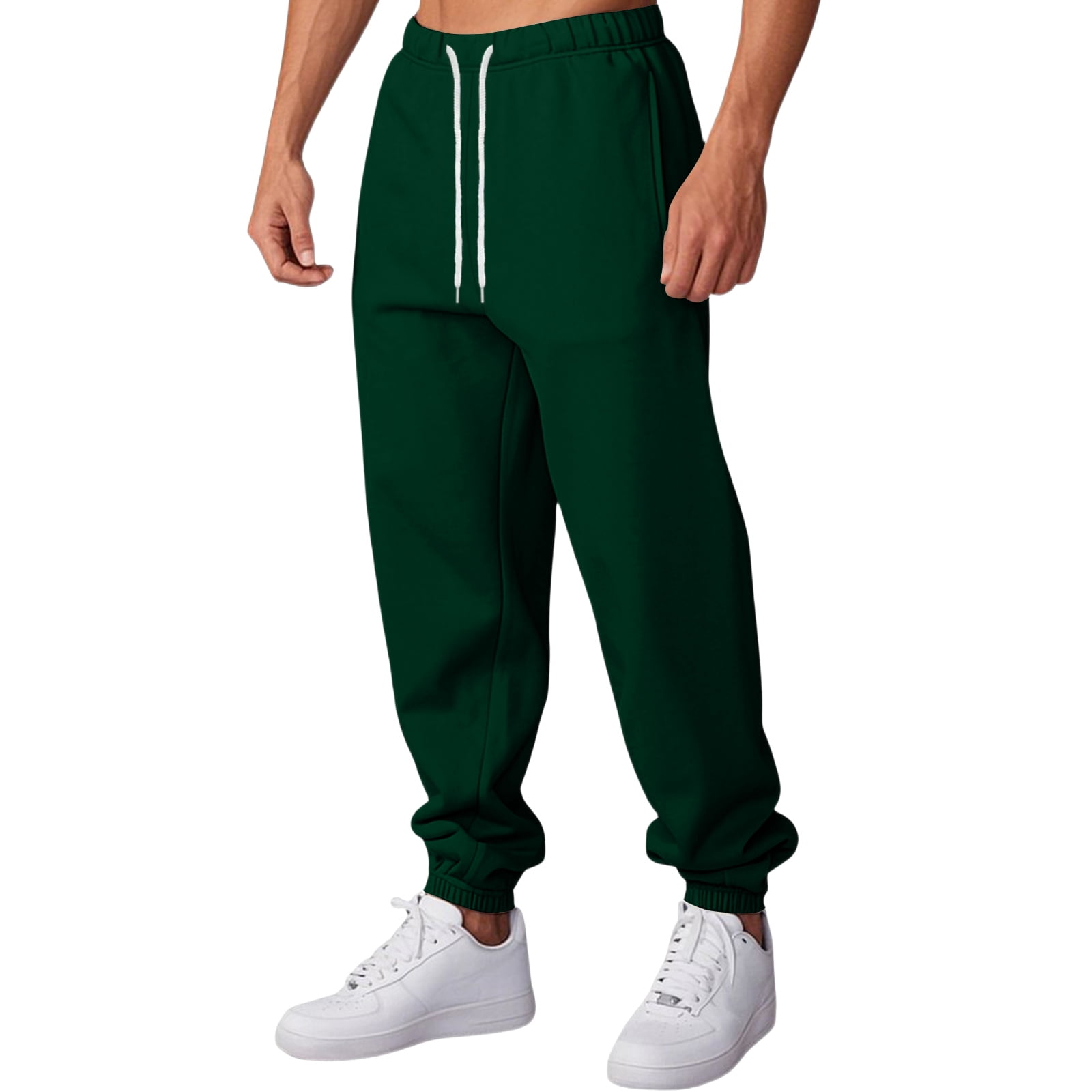 Fabrcox S-5xl Sweatpants for Men Big and Tall Winter Fleece Lined ...